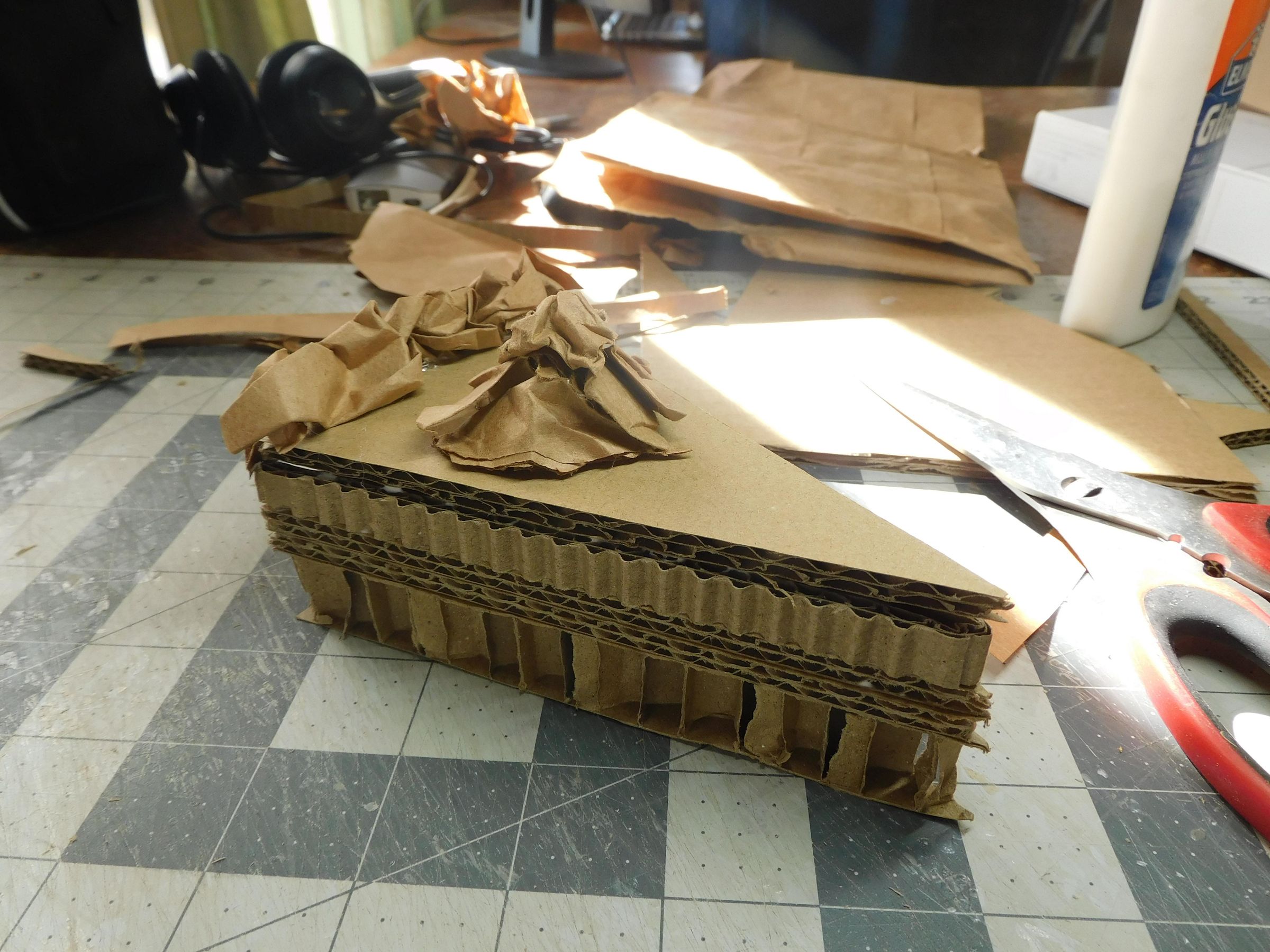 Easy Layered Pie Slice Sculptue/model, From Cardboard, and Brown Paper ...