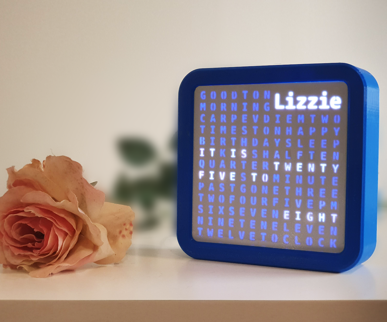 3D Printed Personalised Word Clock : 7 Steps (with Pictures ...