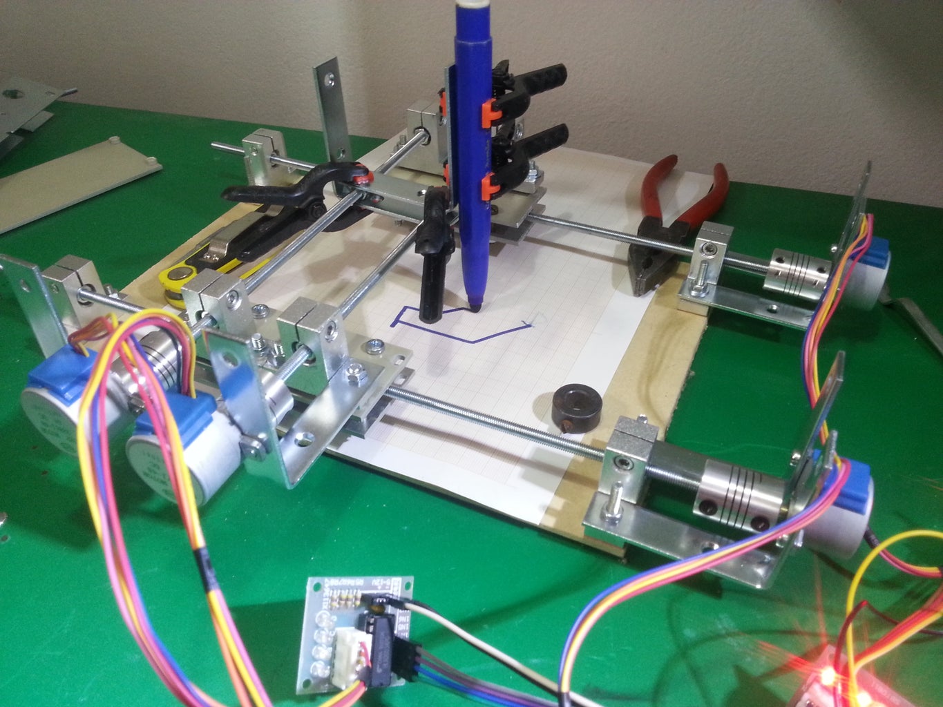 Arduino Based Mini Cnc 2d Plotter Arduino Project Hub 60 Off