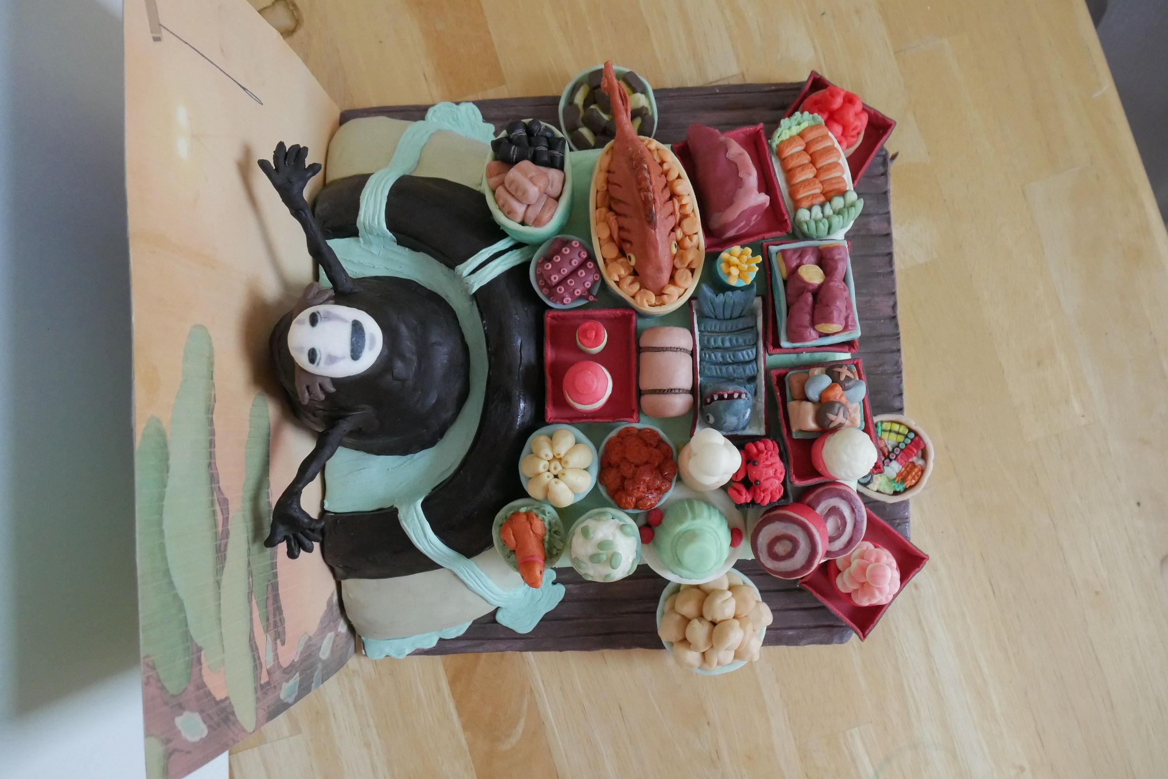 Spirited Away Cake: No Face's Feast : 10 Steps (with Pictures ...