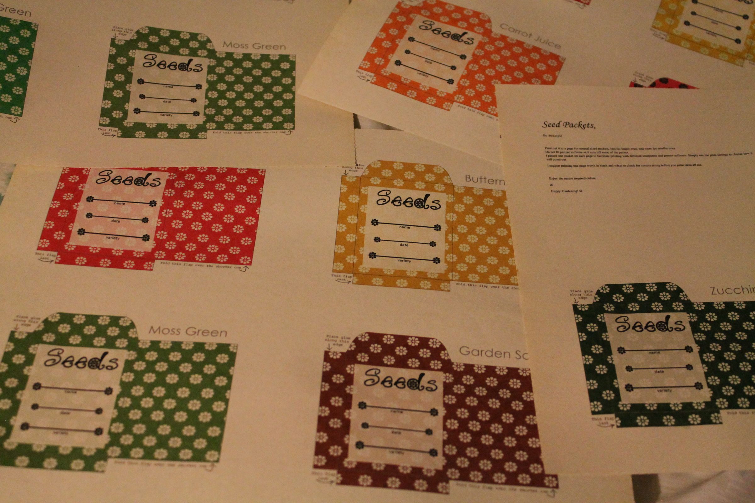 DIY Seed Packets - Instructables