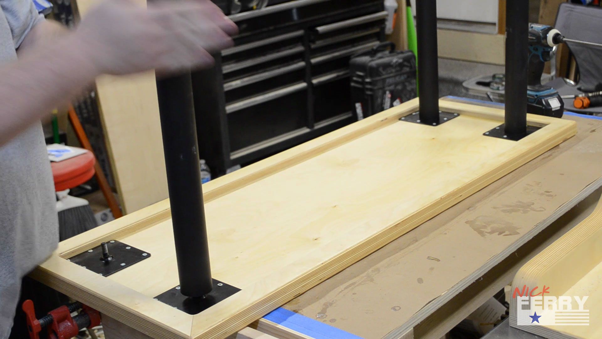 DIY Office Desk (or Table or Bench) : 9 Steps (with Pictures ...