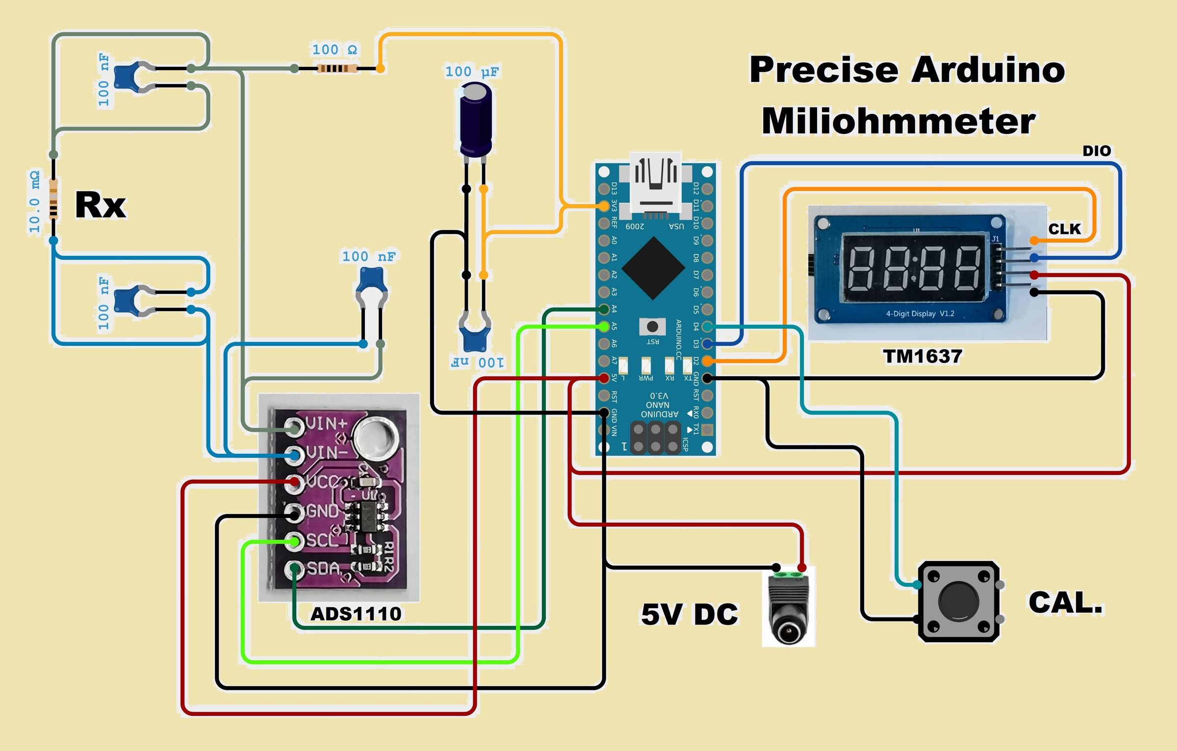 DIY Precise Arduino Miliohmmeter : 4 Steps - Instructables