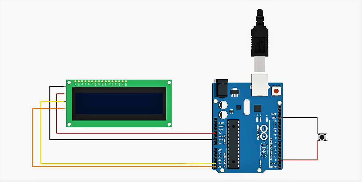 Arduino Endless Run Game Using LCD Display & Push Button : 4 Steps ...