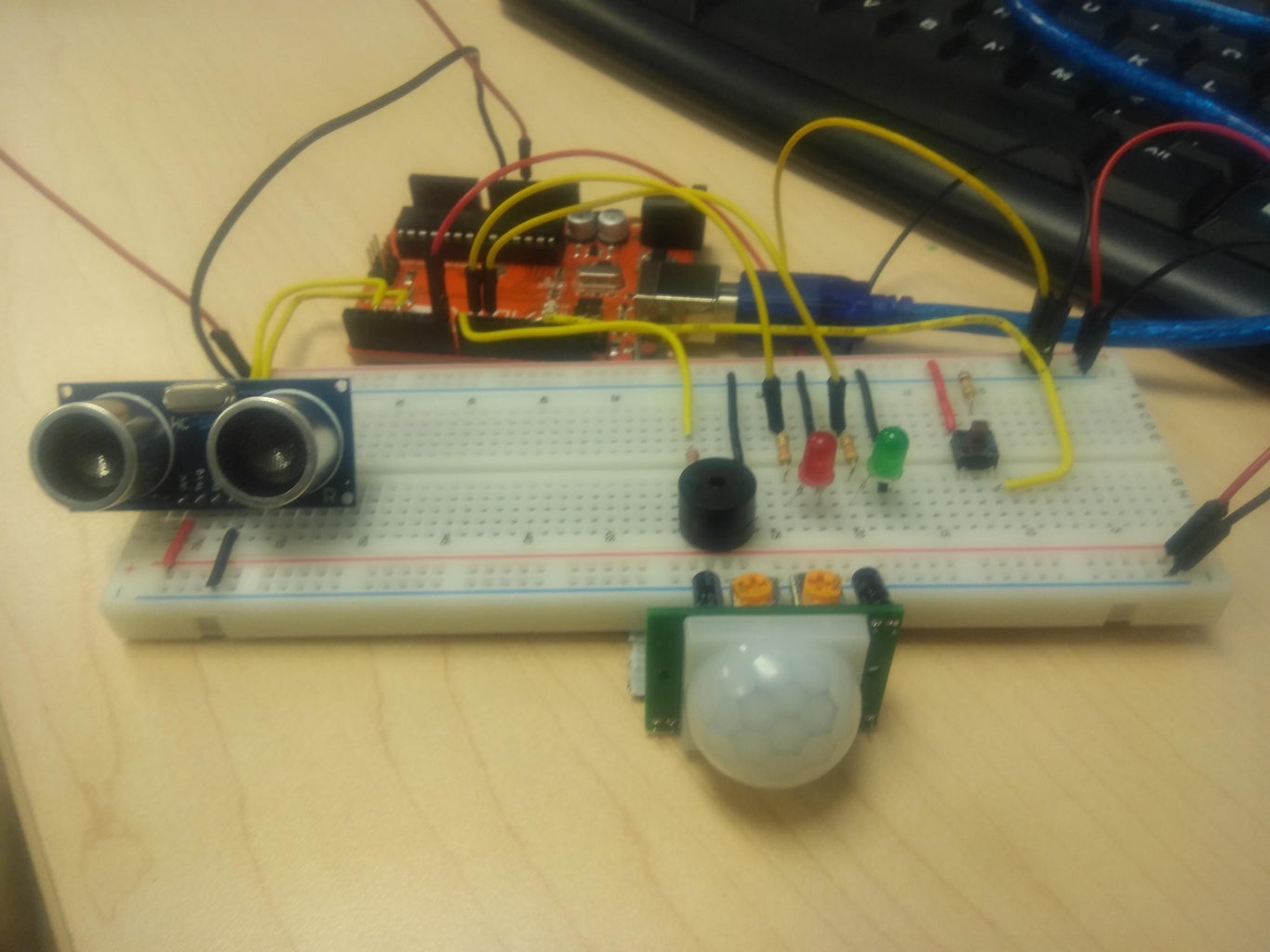 Arduino Security System W Pir And Distance Sensor 13 Steps Instructables