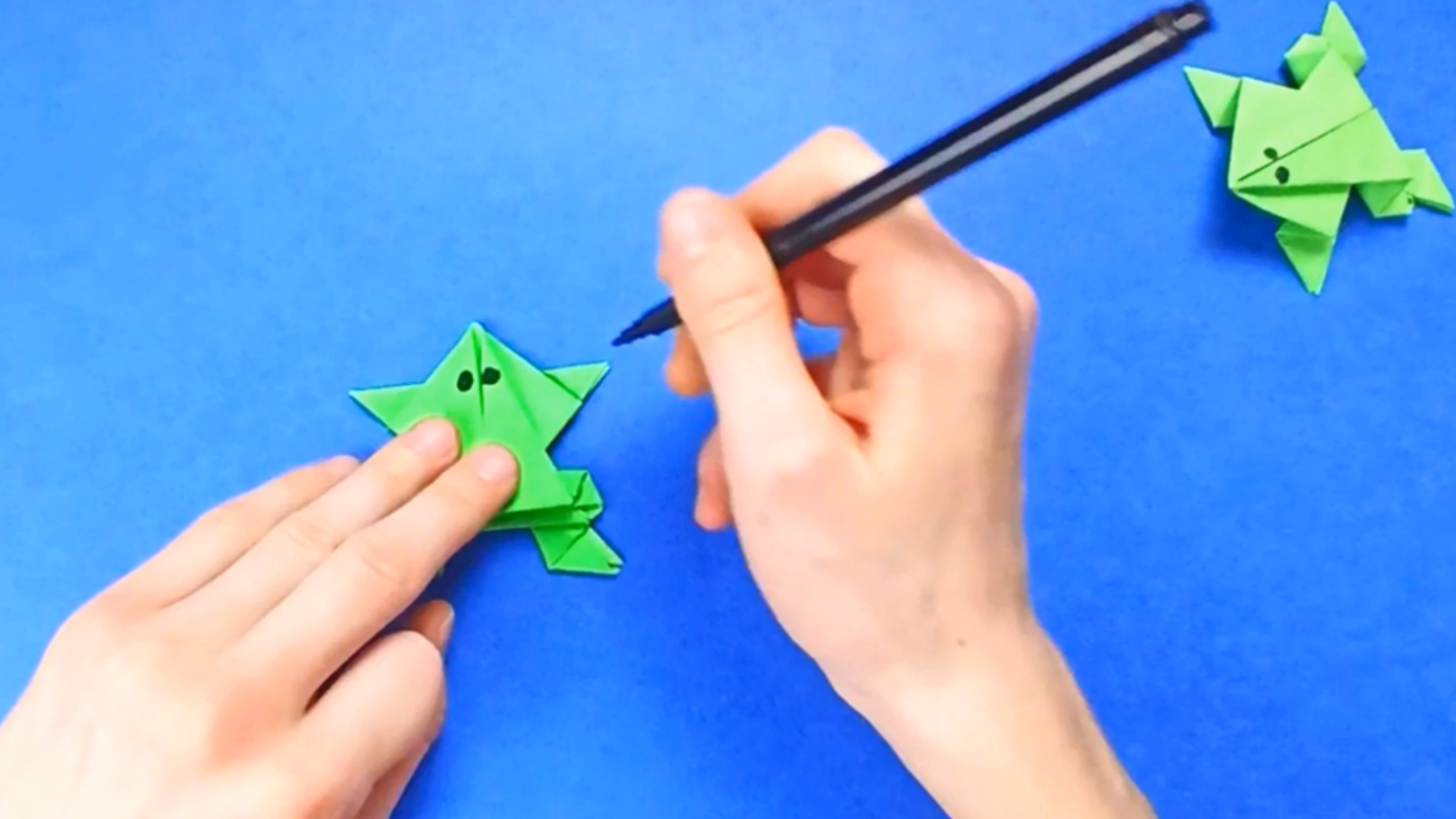 How to Make a Jumping Paper Frog? : 36 Steps (with Pictures ...