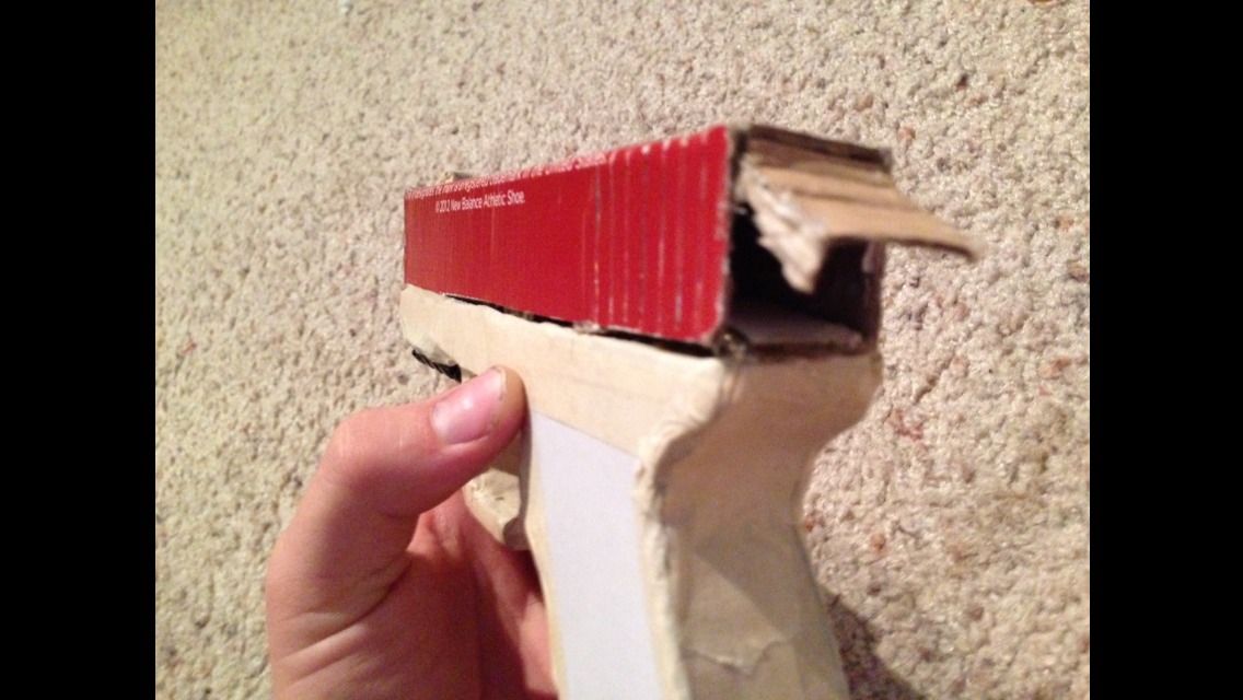 Make a Cardboard Glock With Working Parts : 9 Steps - Instructables