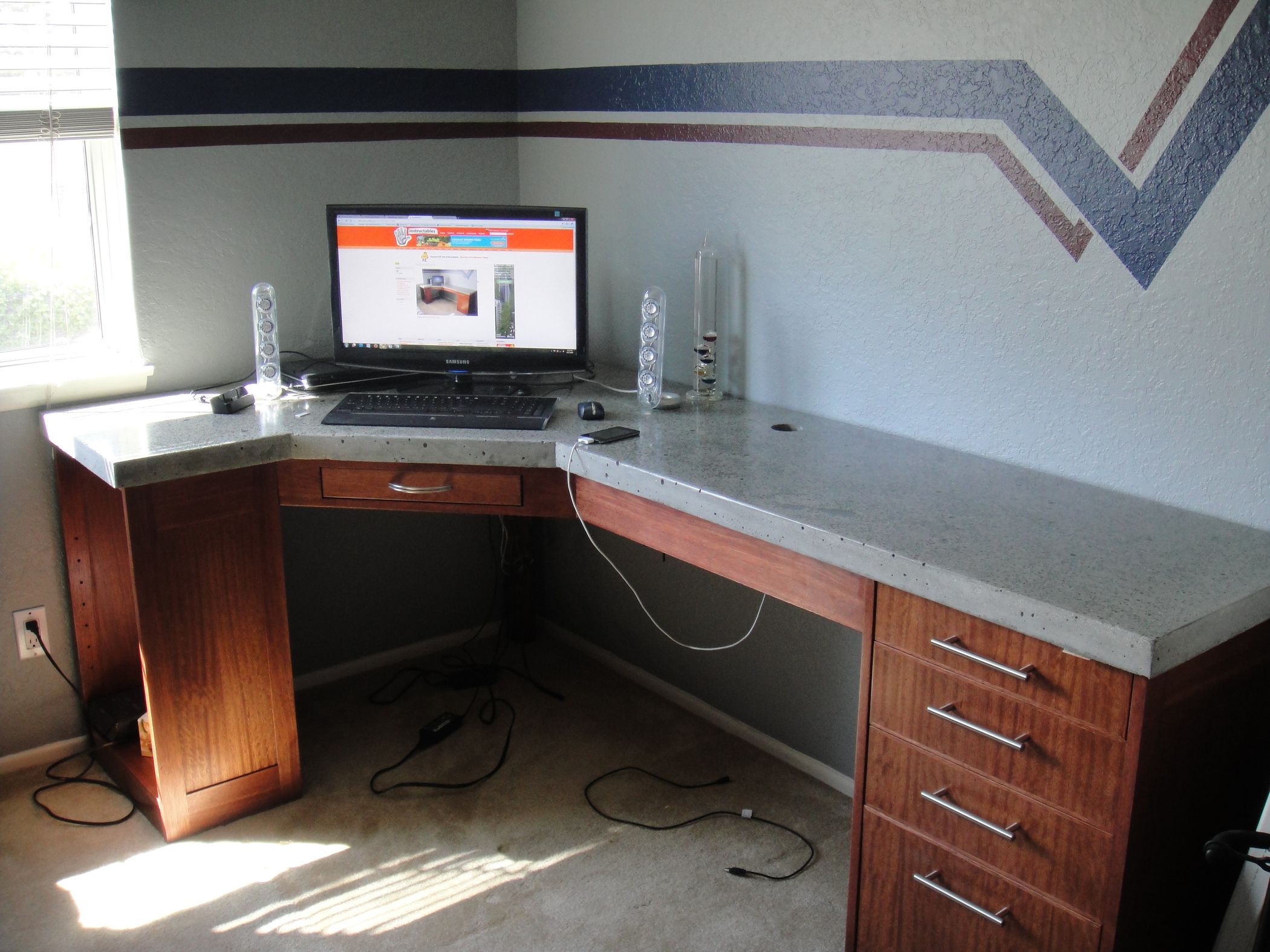 How to Build a Polished Concrete Desk : 9 Steps (with Pictures ...