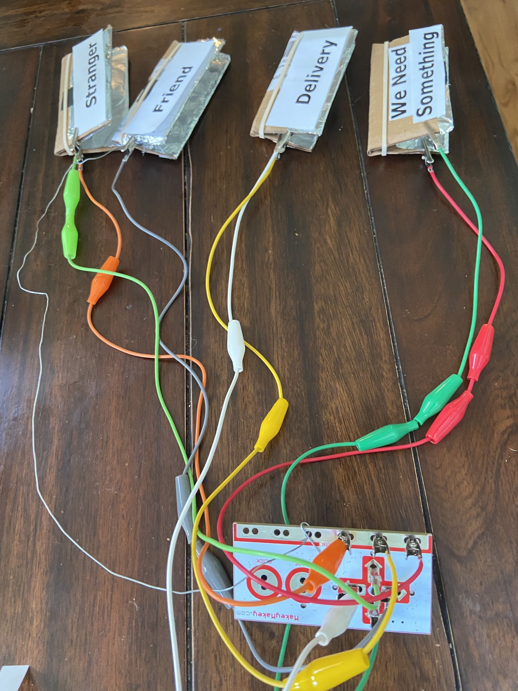 A Switch With Makey Makey That Says Who Is at the Door. : 8 Steps ...
