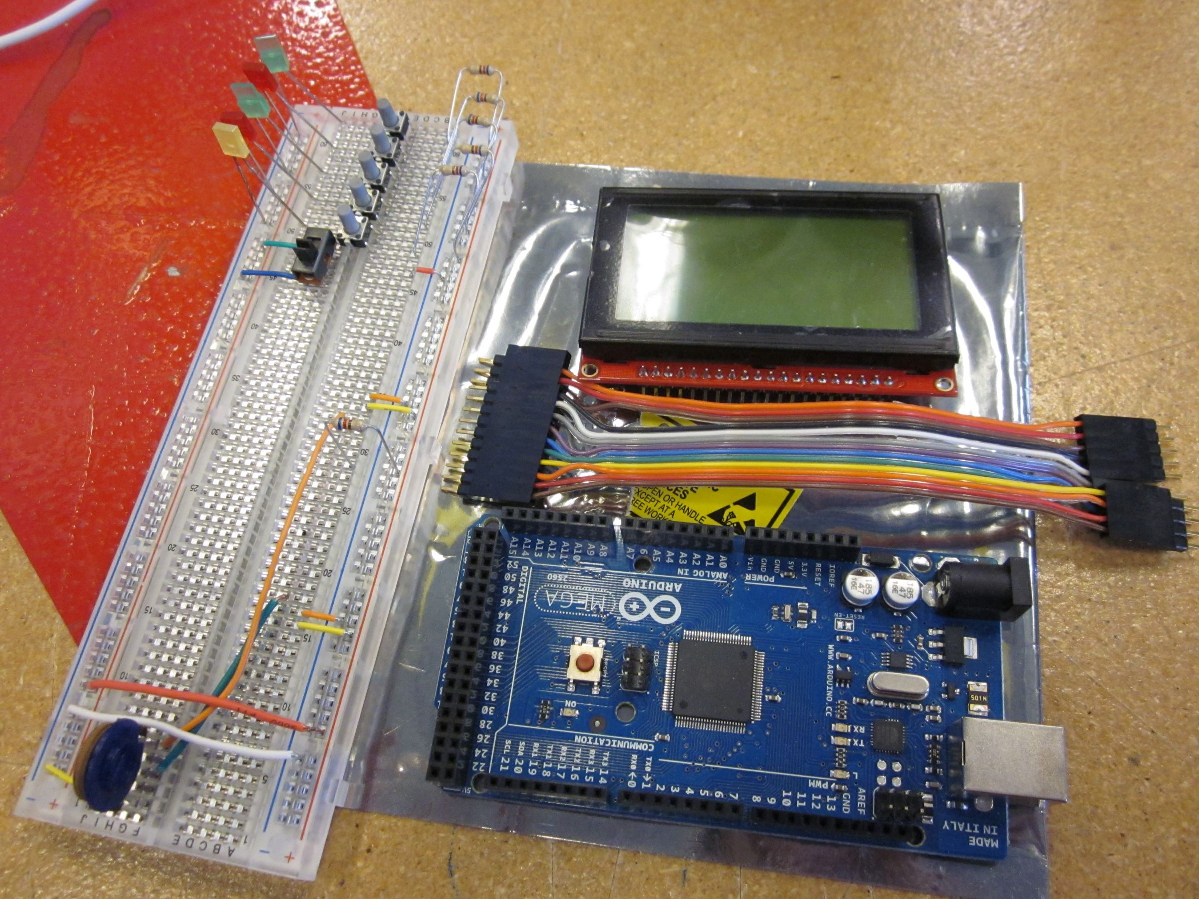 Arduino Powered GLCD (Graphic LCD) - I Made It at TechShop : 4 Steps ...