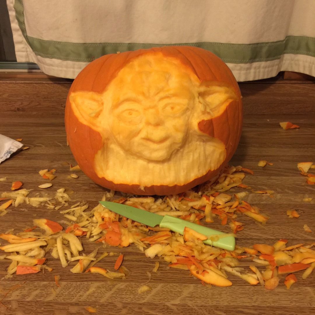 Princess Leia Pumpkin Stencil