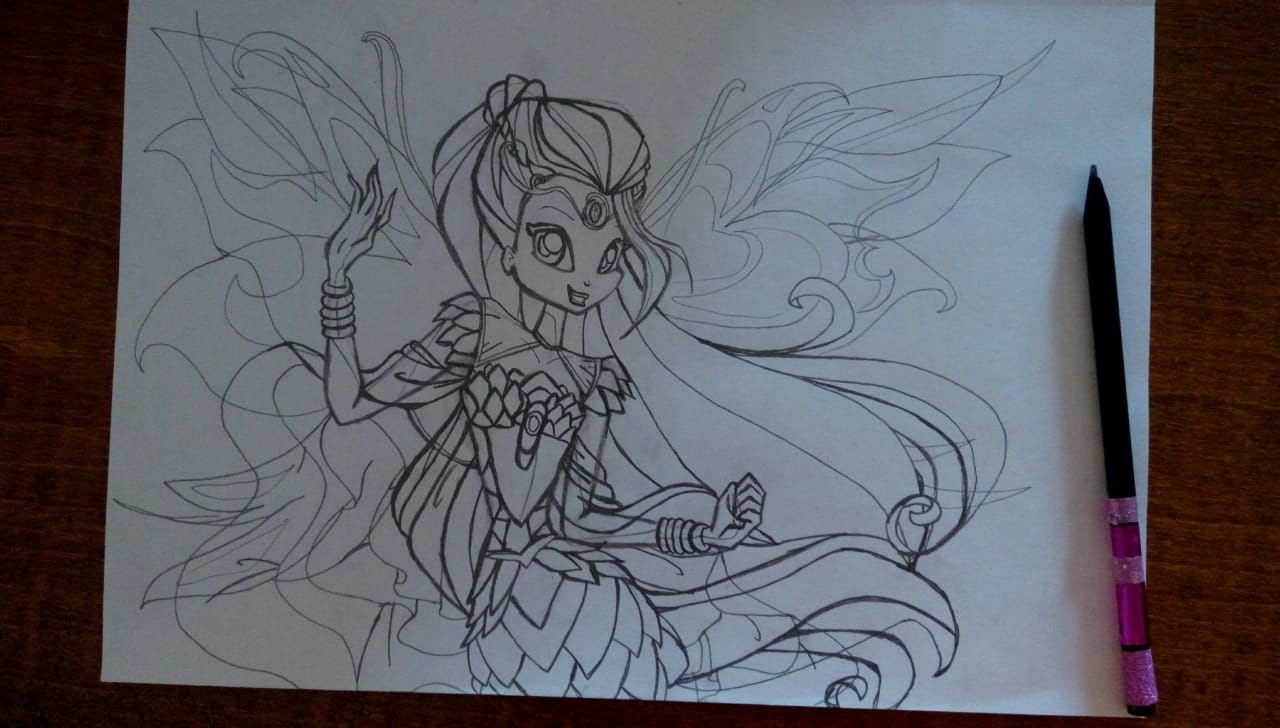 How to Draw Bloom ( Winx Club ) - Bloomix Transformation : 10 Steps ...