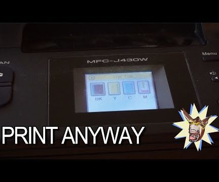 No Color Ink? Print Black and White Anyway - Brother Printer : 4 Steps ...