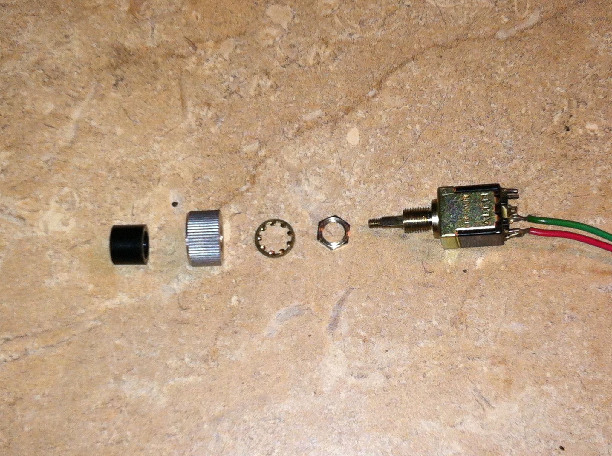 Screen Door Handle, Converted to an Electric Door Handle/Switch. : 3 ...