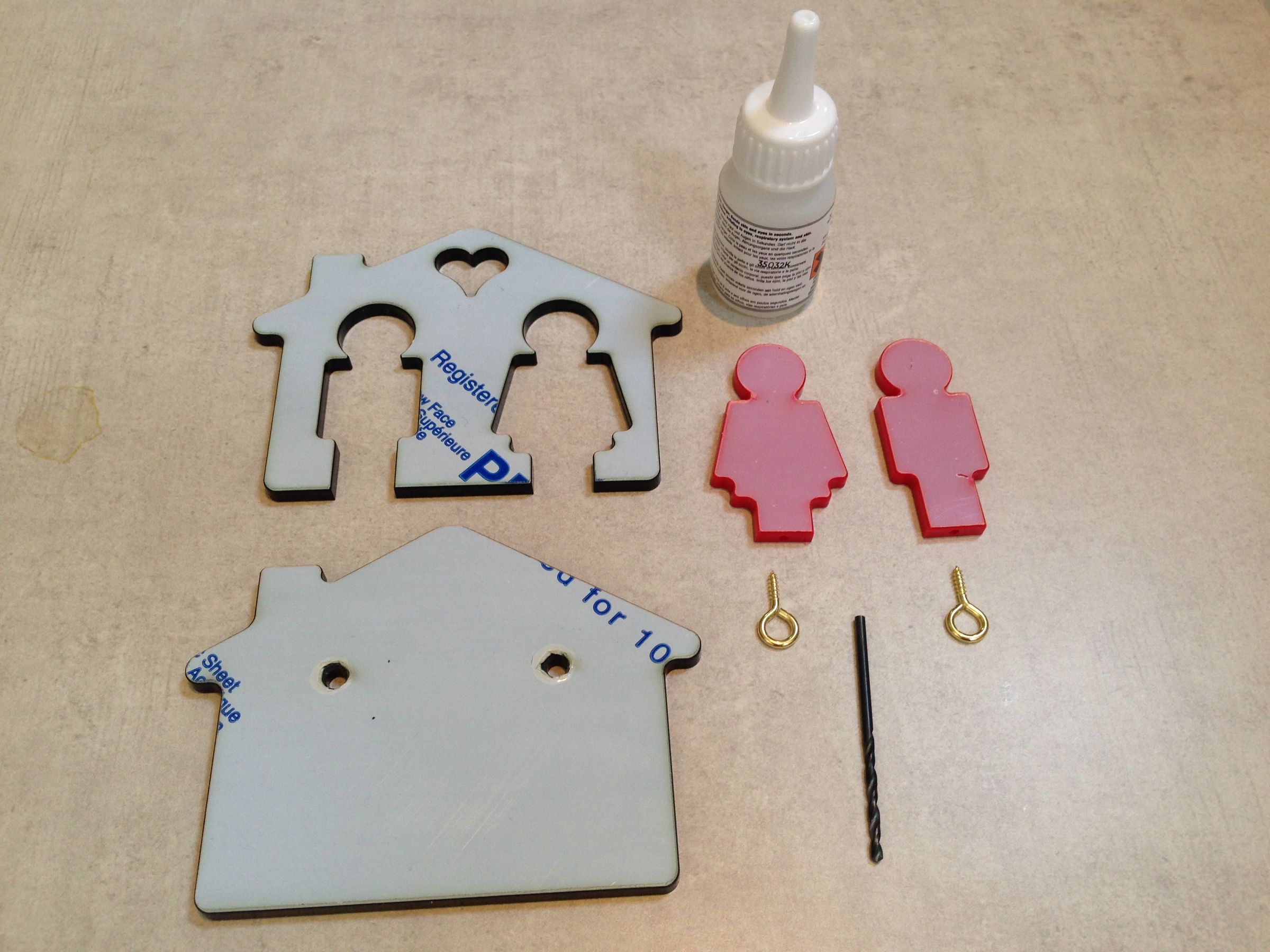 'His and Her' Laser Cut Keyring : 12 Steps (with Pictures) - Instructables