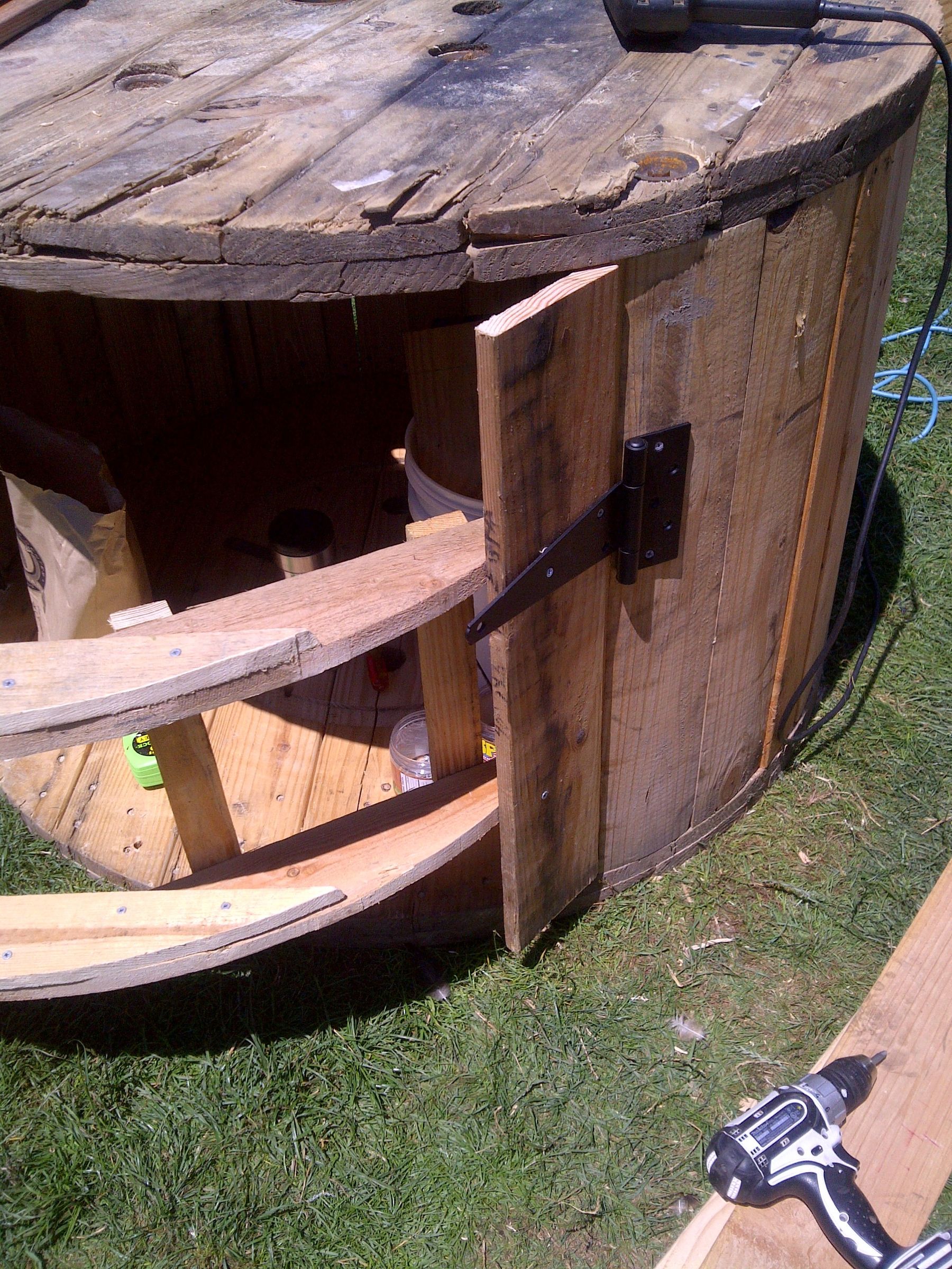 Cable Spool Duck House : 7 Steps (with Pictures) - Instructables