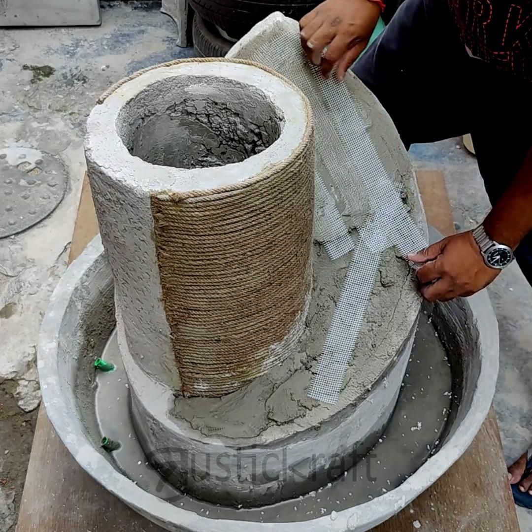 Built My Own Concrete Fountain for a Serene Backyard : 14 Steps ...