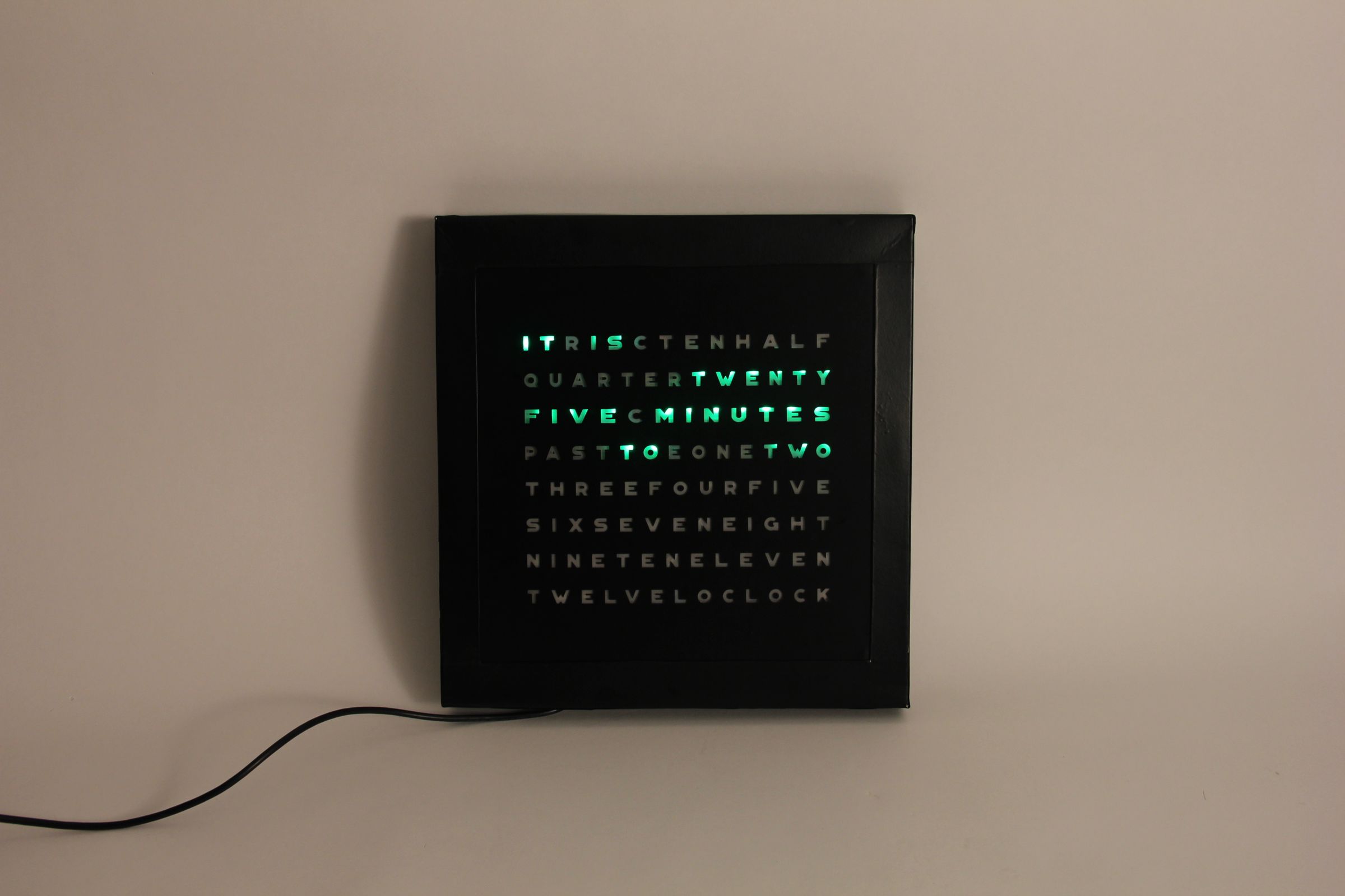 THE WORD CLOCK : 7 Steps (with Pictures) - Instructables