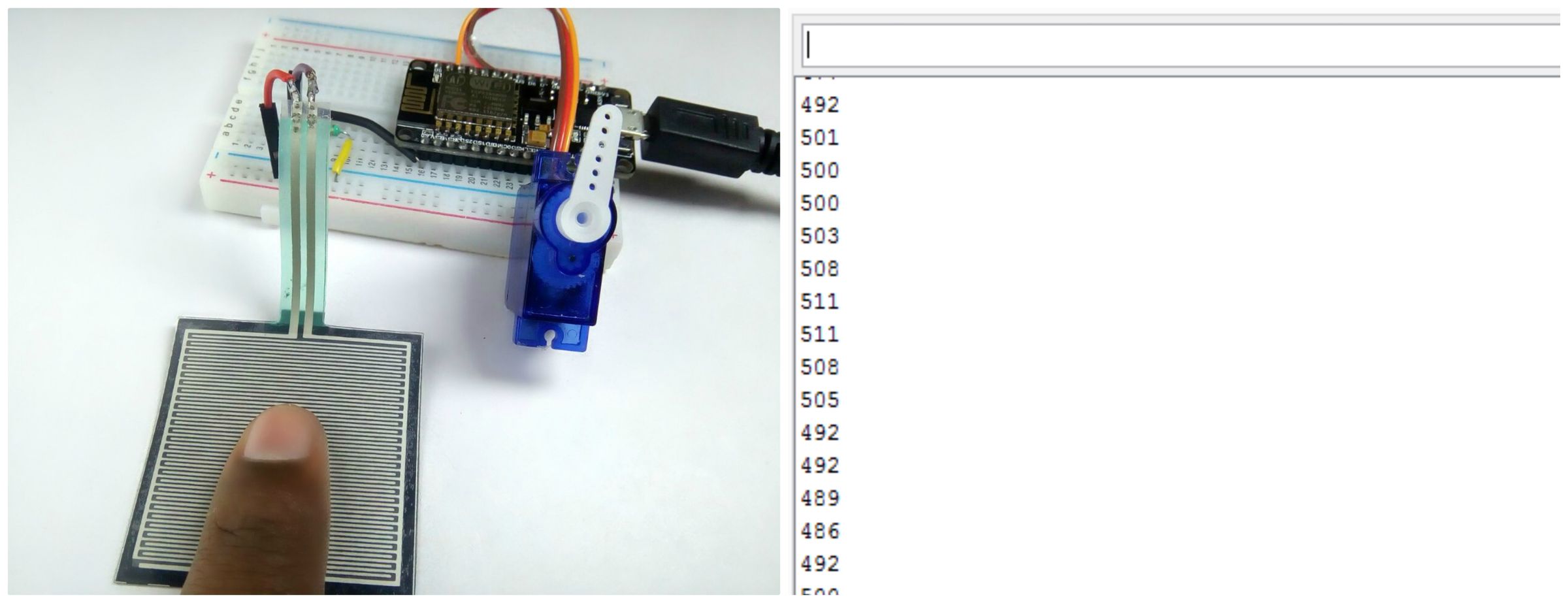 Control Servo Arm Using Force Sensitive Resistor : 5 Steps (with ...