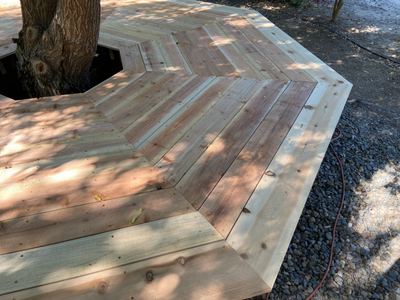 Freestanding Round Deck From Recycled Lumber : 12 Steps (with Pictures ...