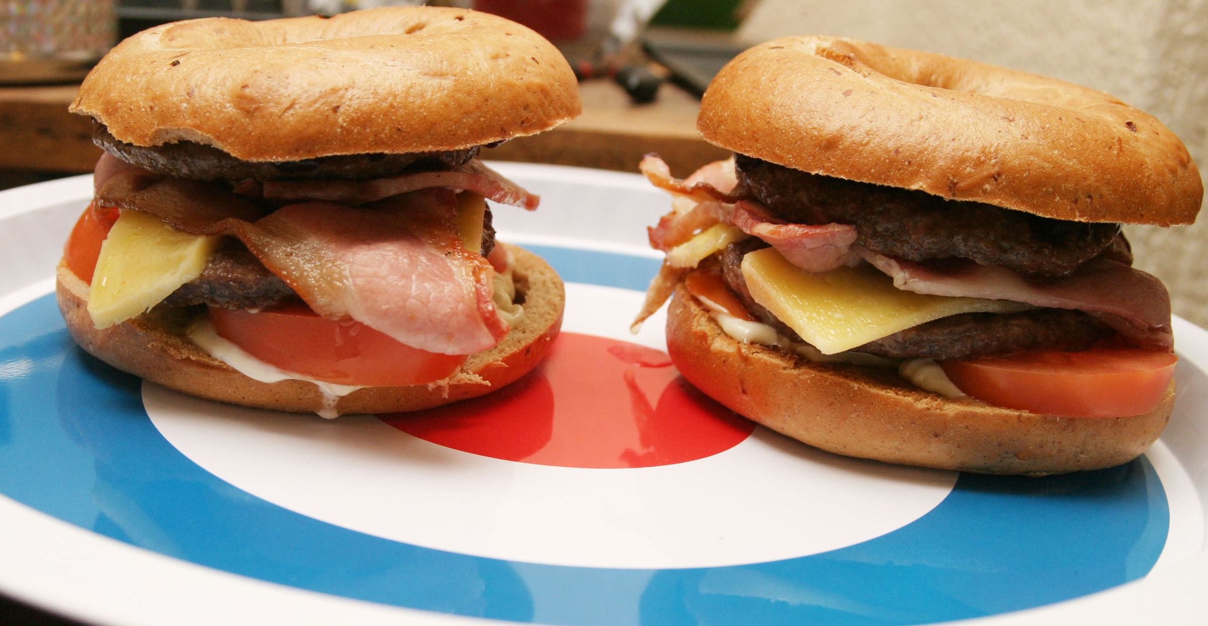 Bacon Bagel Double Cheeseburger - Instructables
