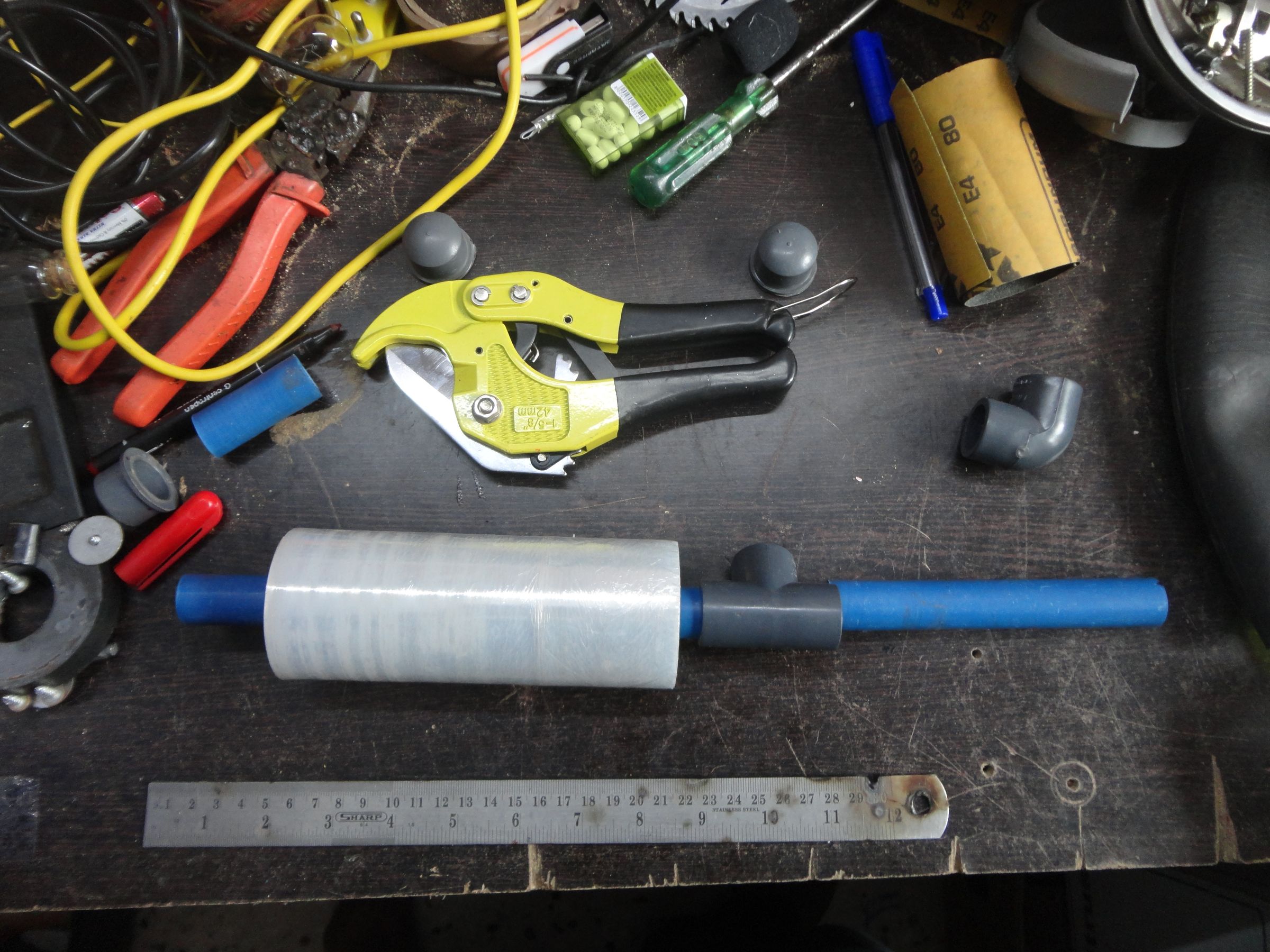 STRETCH WRAP FILM ROLL HOLDER : 6 Steps (with Pictures) - Instructables