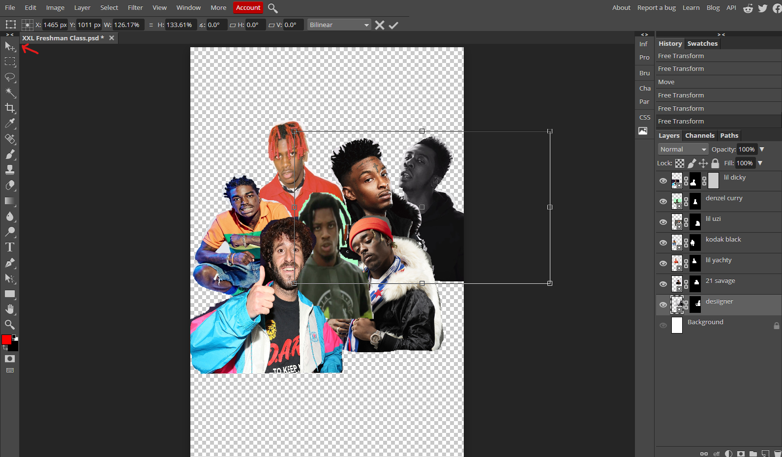Photopea Tutorial: XXL Freshman Poster : 6 Steps - Instructables