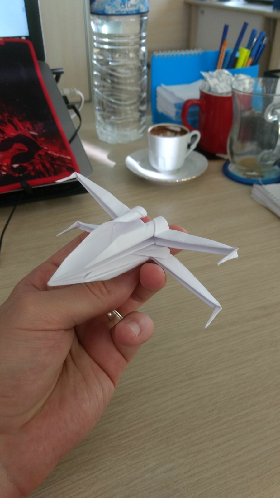 How to Fold an Origami Star Wars X-wing Starfighter : 13 Steps (with ...