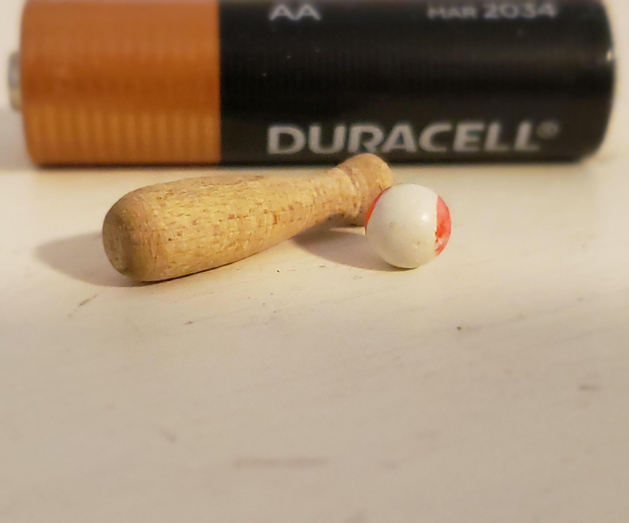 Tiny Baseball Bat and Ball : 4 Steps - Instructables