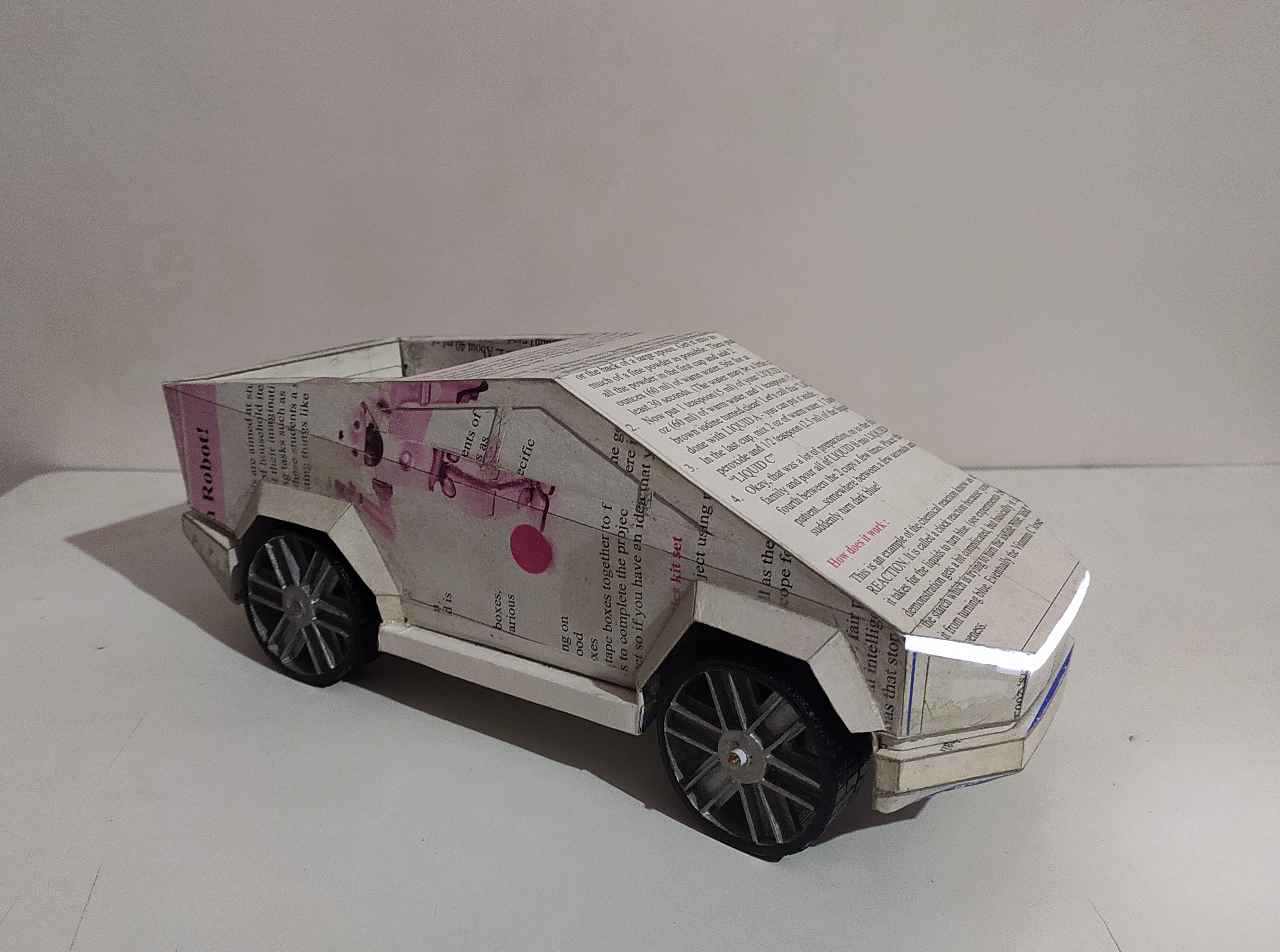 Tesla Cybertruck DIY Made of Cardboard : 6 Steps (with Pictures ...
