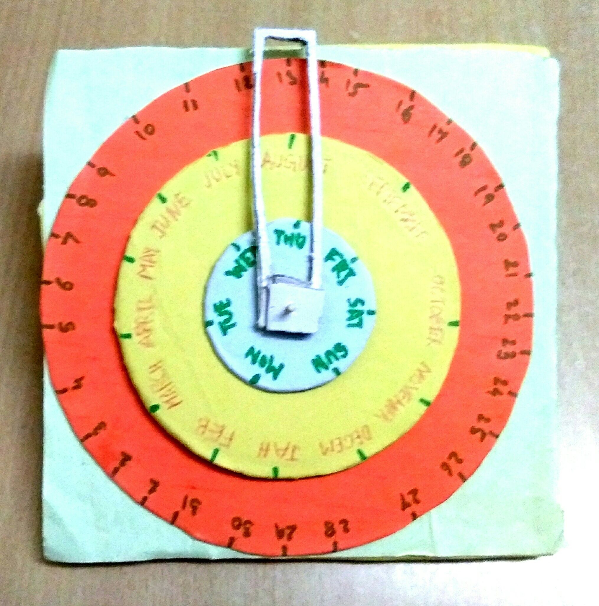 Making of "Calender Wheel" : 8 Steps (with Pictures) - Instructables