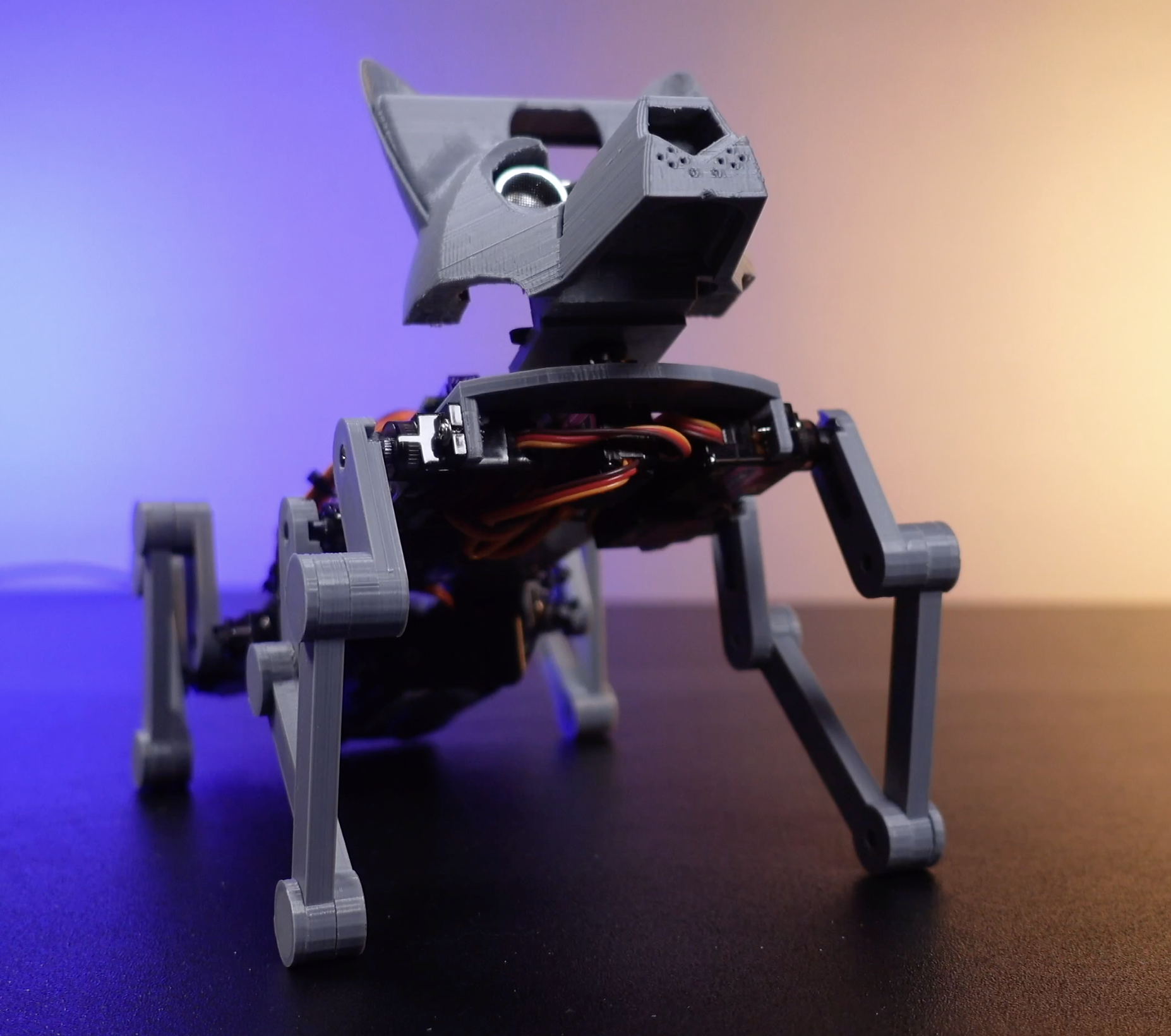Explore Simple 3D Dog Robot and Multiple Servo Motor Control Board : 8 ...