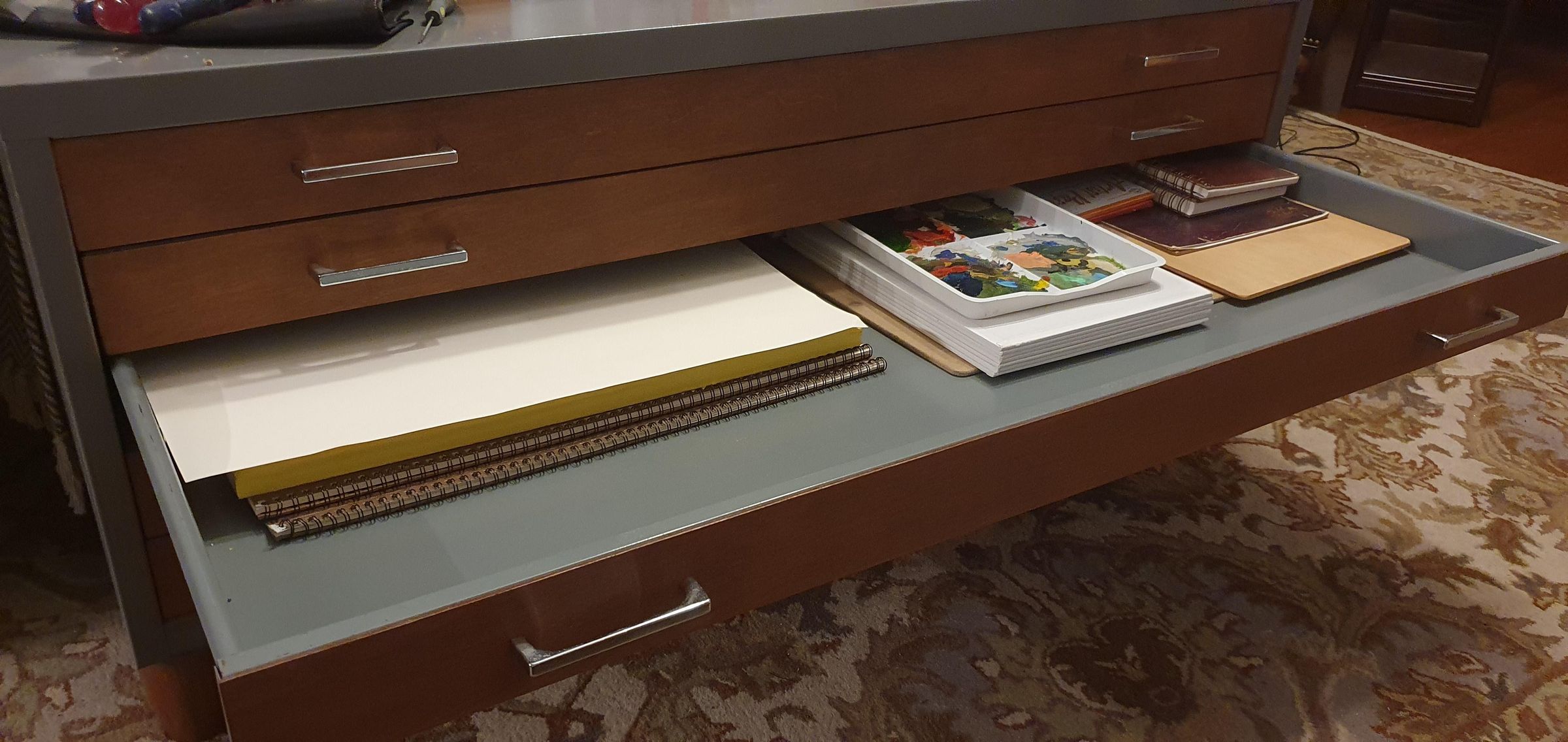 Mid-Century Modern Coffee Table (with Wood Veneer Drawers)) : 5 Steps ...