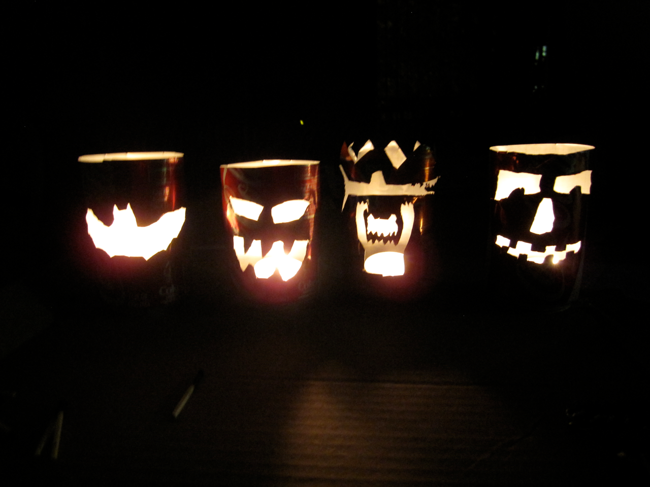 Pumpcans (Pop Can Jack-O-Lanterns) : 3 Steps - Instructables