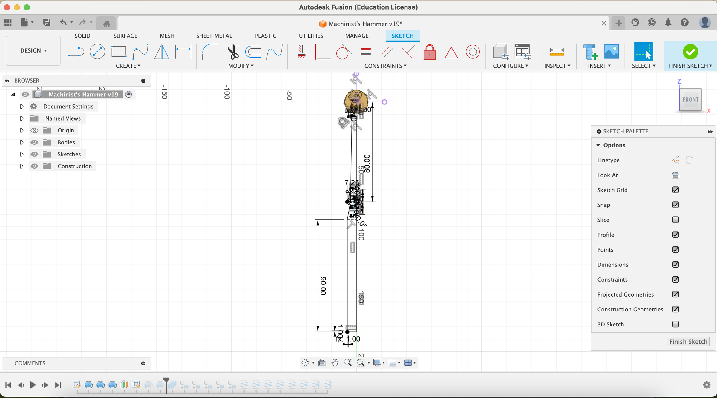 Mini Machinist's Hammer : 6 Steps - Instructables