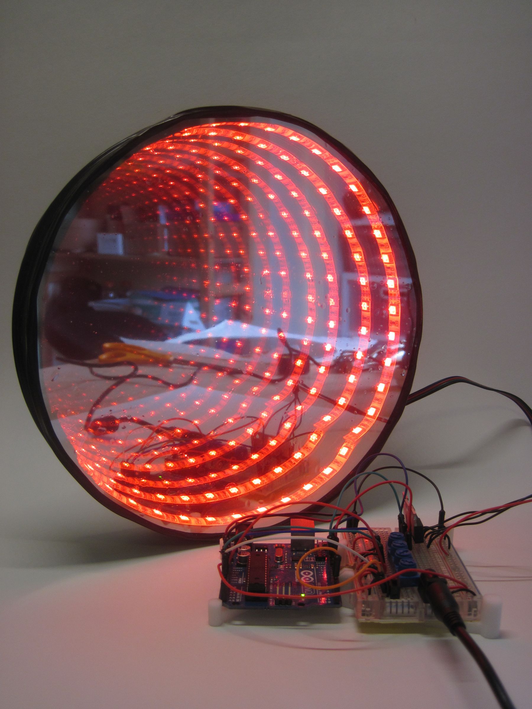 Arduino-controlled RGB LED Infinity Mirror : 13 Steps (with Pictures ...