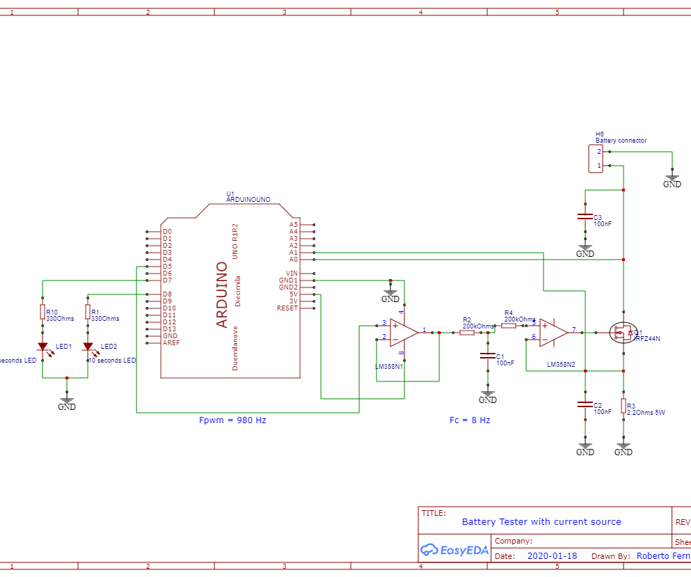 Arduino Battery Tester With Web User Interface 5 Steps Instructables