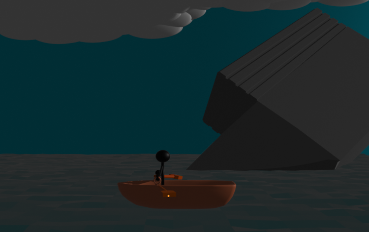 Stickman Rowing a Boat Next to a Crashed Ship. : 8 Steps - Instructables