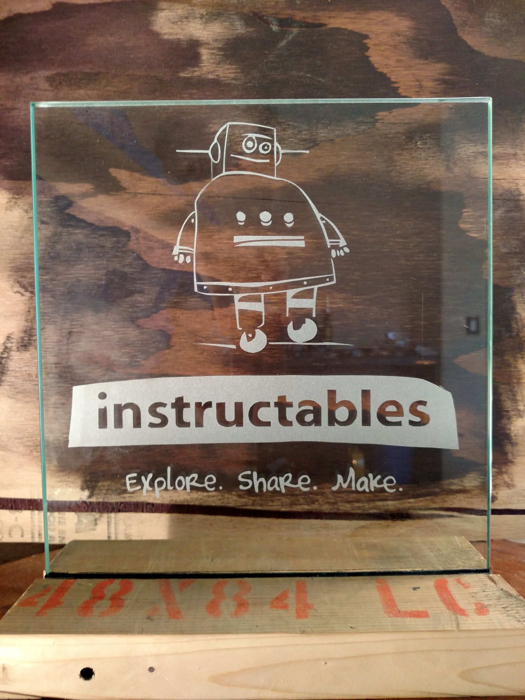 How to Create Your Own Frosted Glass Sign : 10 Steps (with Pictures ...