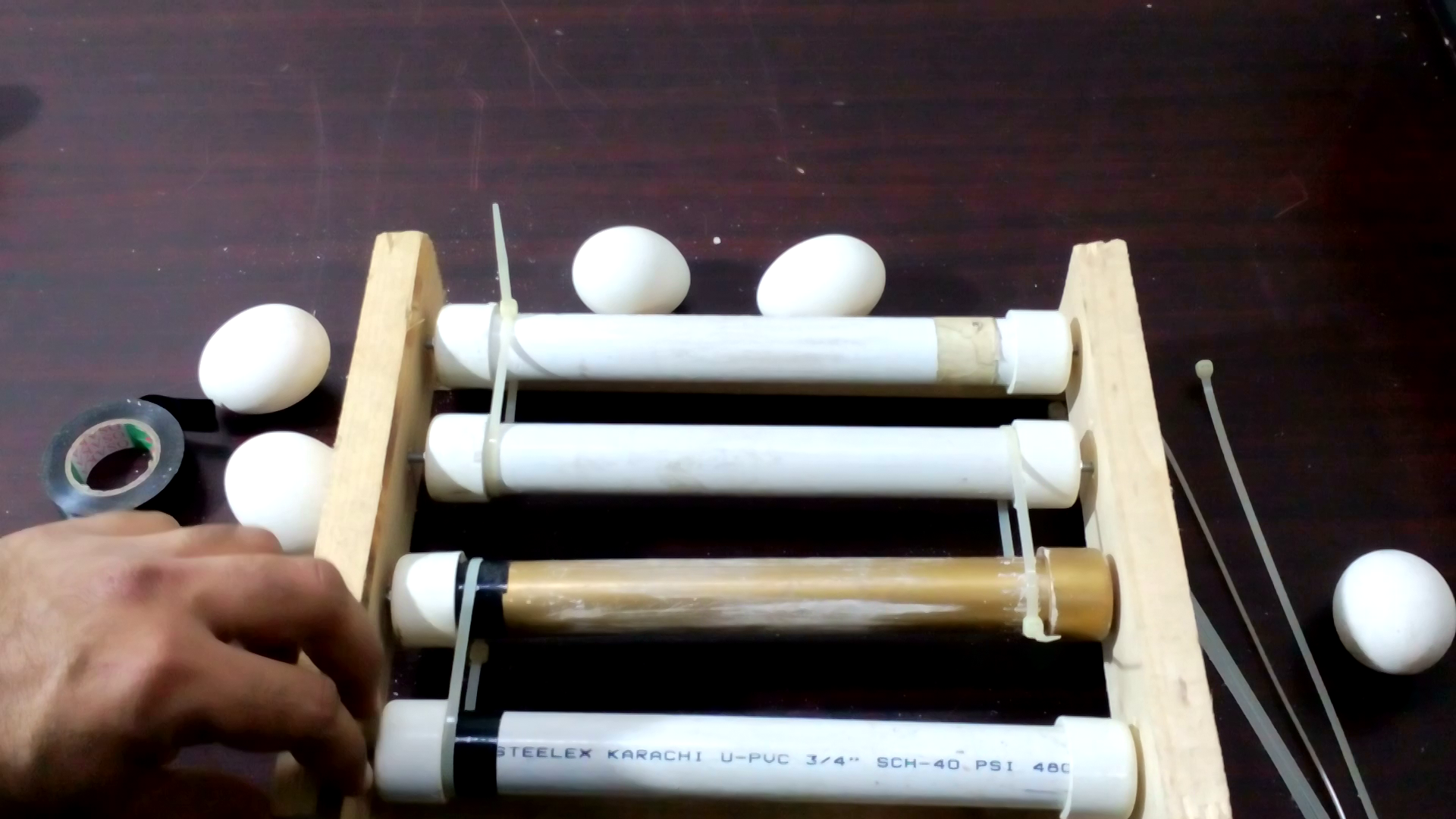 How to Make Automatic Rotating Egg Tray From PVC and Wood : 5 Steps ...
