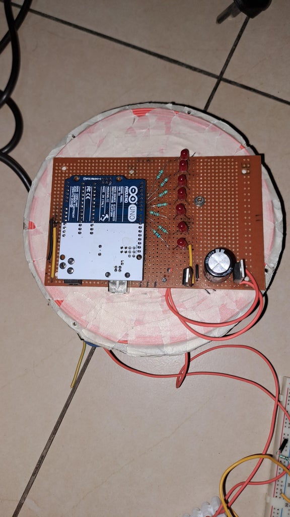 Propeller Moving Message Display Using Arduino Uno Wireless Power