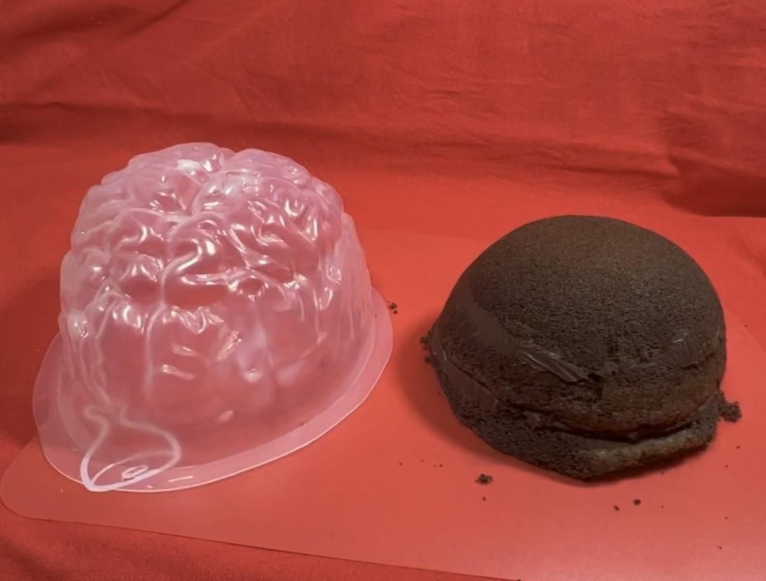 Bloody Brain Dessert- Chocolate Cake With Squishy Milk Jello : 9 Steps ...