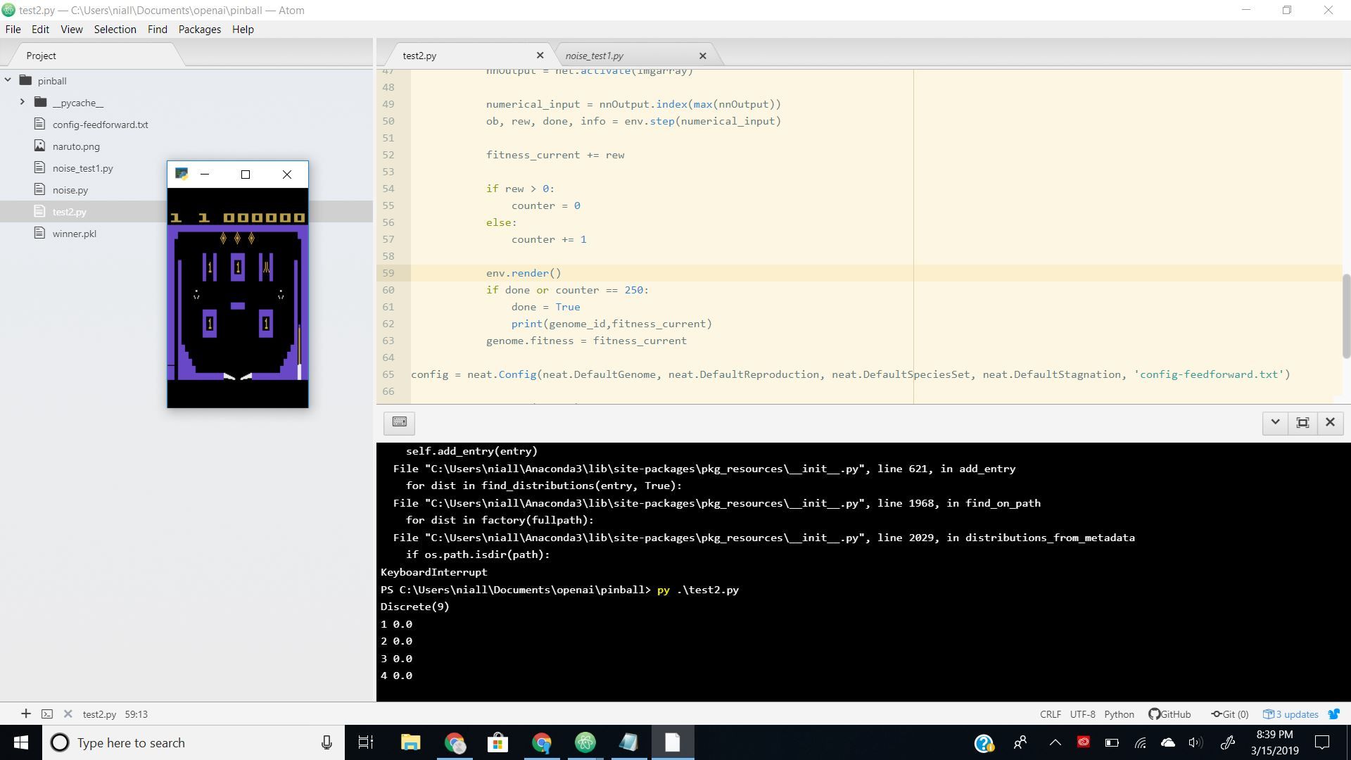 NEAT OpenAI Atari Games : 8 Steps - Instructables