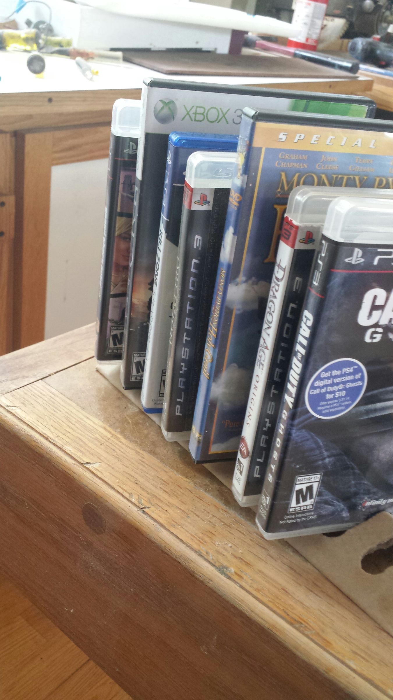 Stack Of Video Game Cases