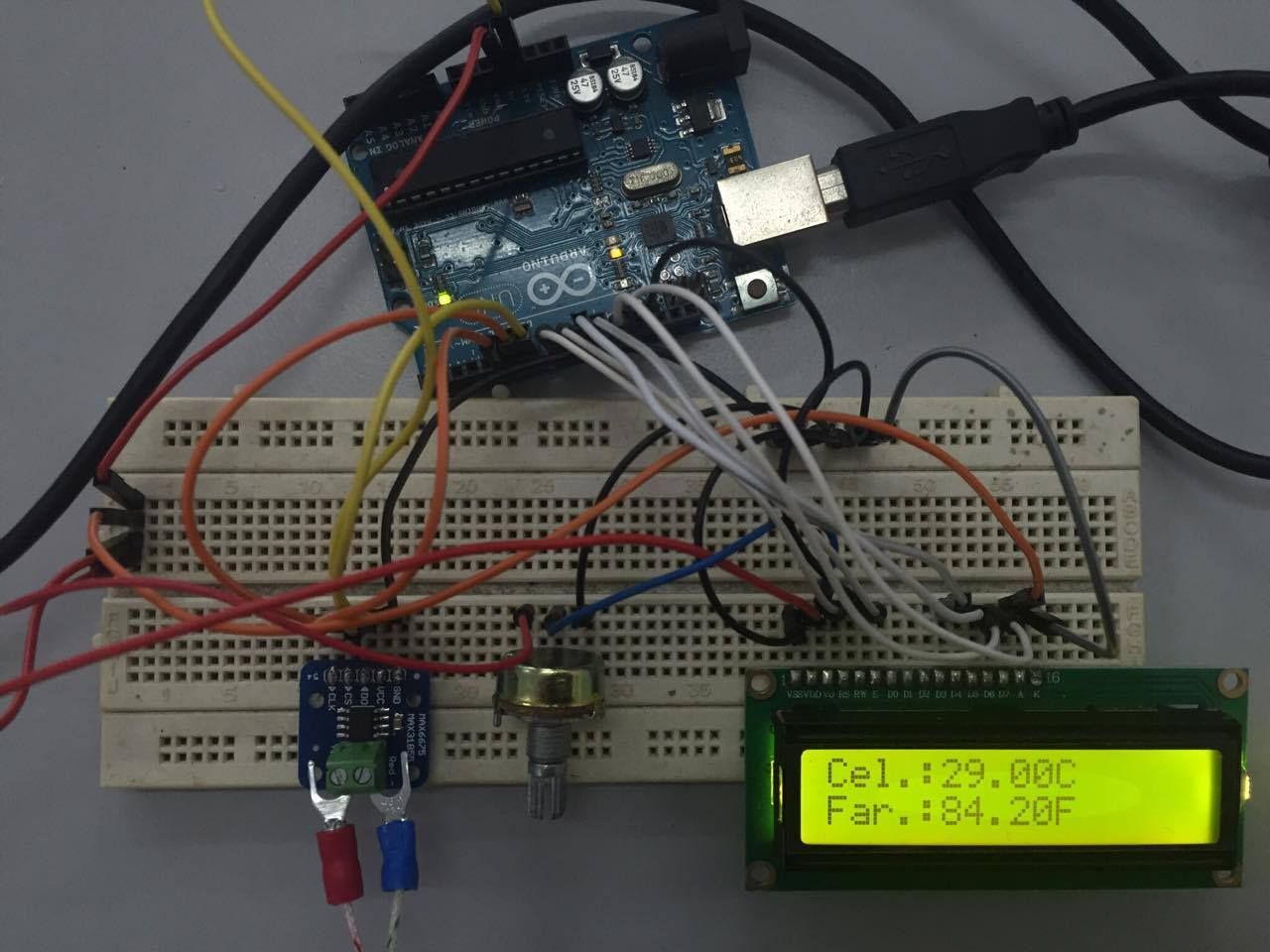 Thermocouple Amplifier and K-Type Thermocouple Interface With Arduino ...