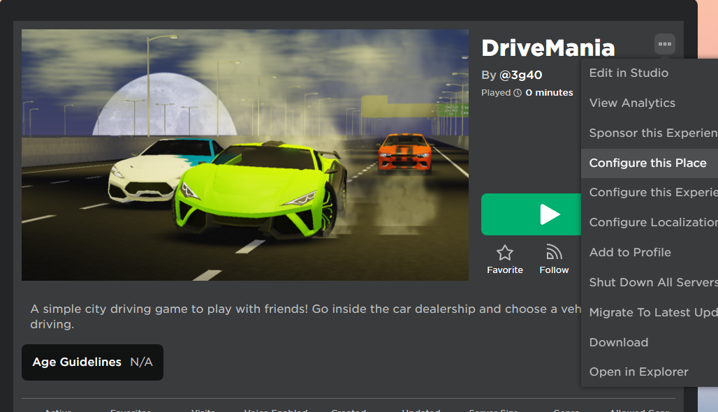 Roblox Driving Game : 7 Steps - Instructables