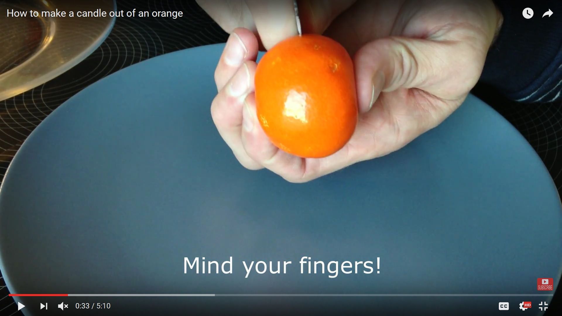 How to Make a Candle Out of an Orange : 8 Steps (with Pictures ...