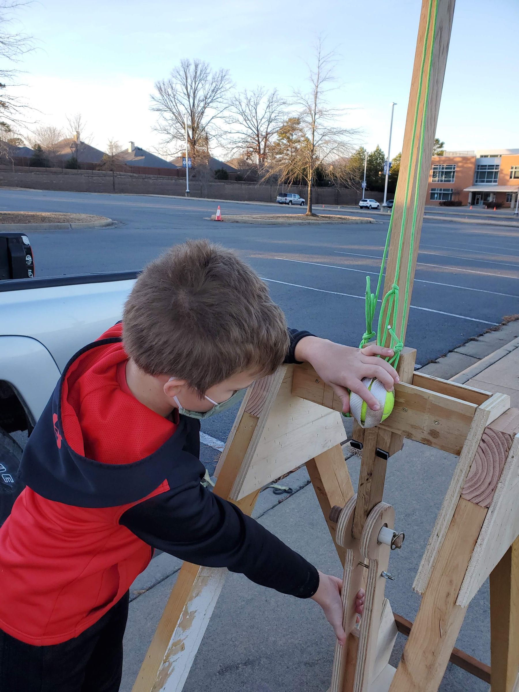 Simple Machine - Tennis Ball Catapult : 6 Steps (with Pictures ...