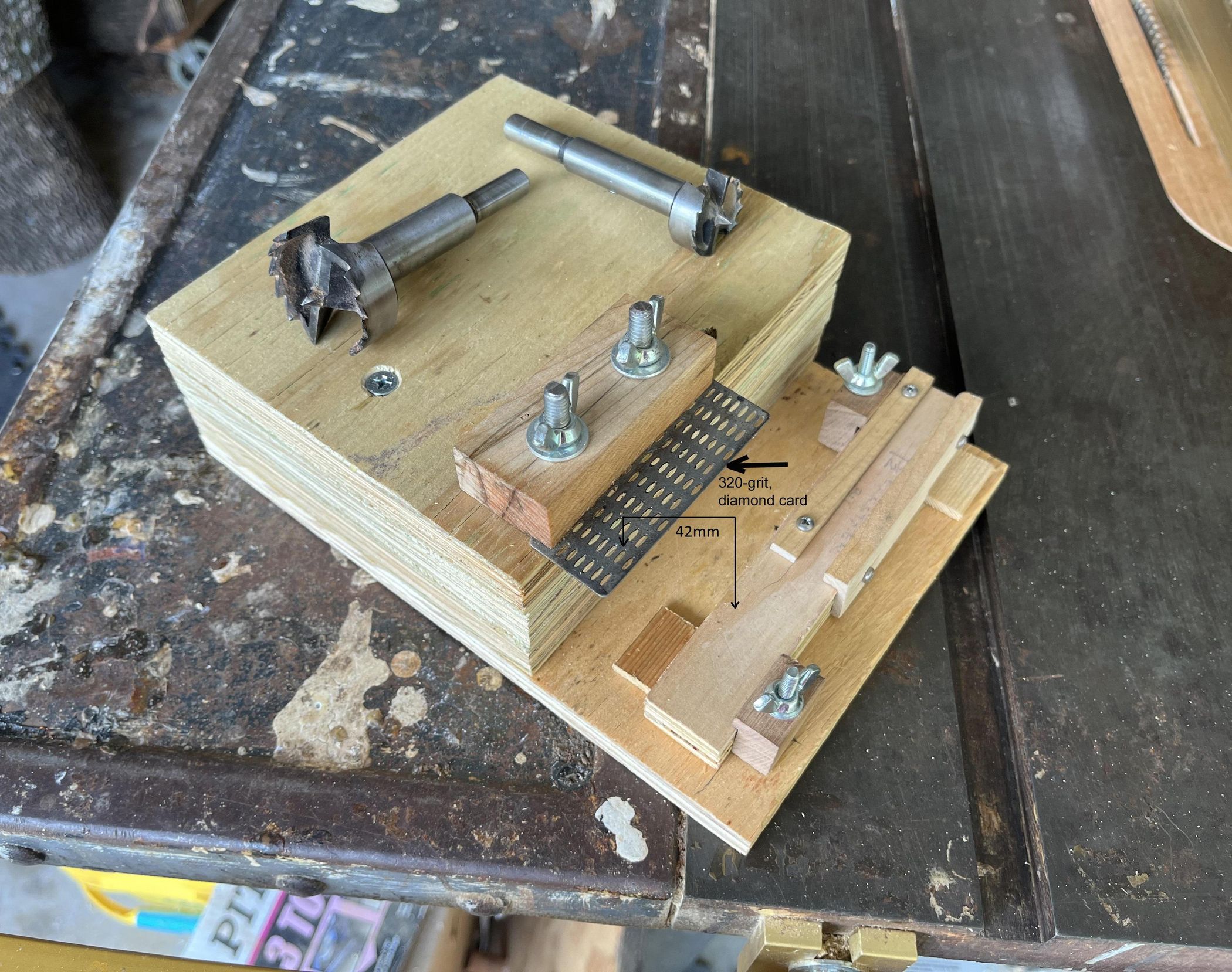 Sharpening Jig for Forstner Drill Bits : 3 Steps - Instructables