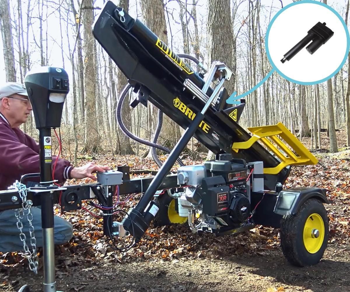 Log Splitter Upgrade With PA-17 Heavy Duty Linear Actuator : 6 Steps ...